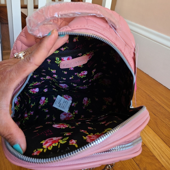 Betsey Johnson | Bags | Betsey Johnson Xo June Light Pink Backpack ...